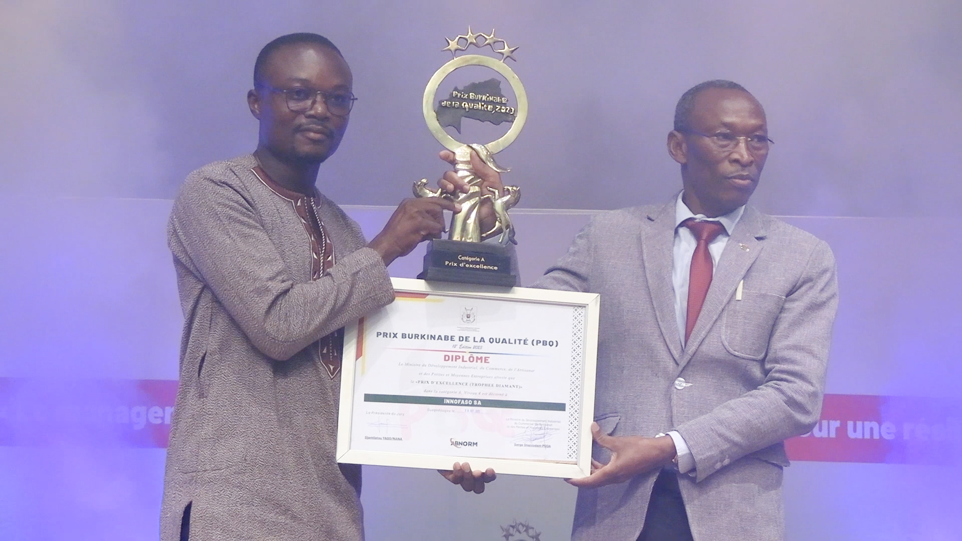 L'entreprise InnoFaso sacré lauréate du PBQ 2023 - CRAC T-Web